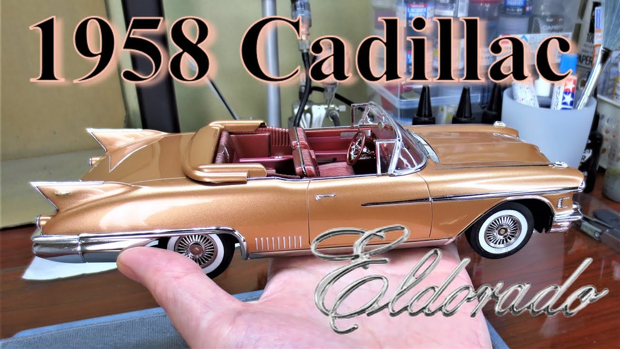 ARII 1958 Cadillac Eldorado 1/24 Scale model Assembly complete. - YouTube