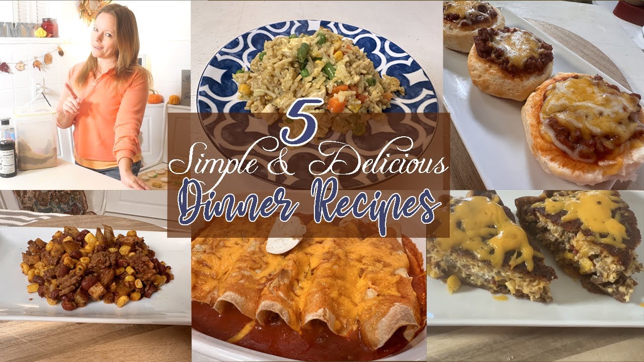 5 SIMPLE and DELICIOUS Dinner Recipes / Cheap and Affordable recipes ...