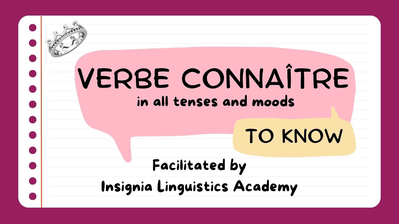 Verb - Connaitre in all tenses and Moods | Learn French at the best ...