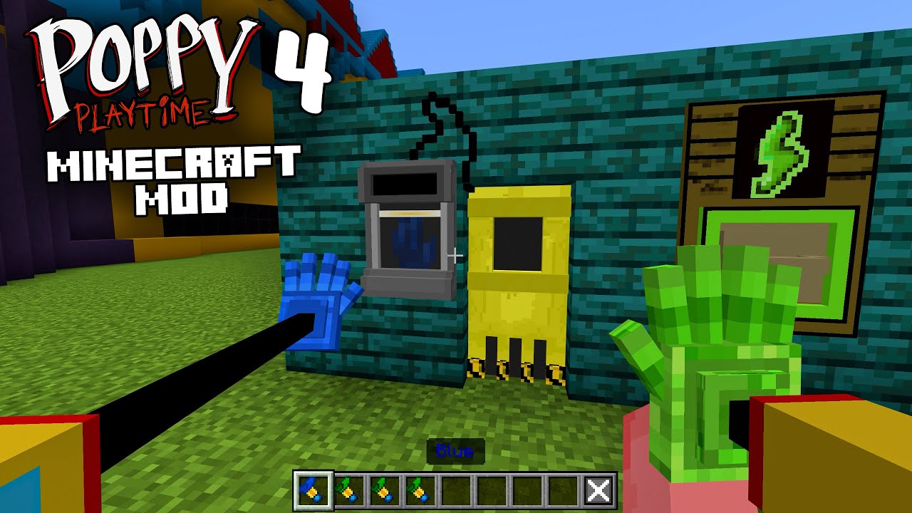 [New Mod] - Poppy Playtime Chapter 4 - NEW Minecraft Addon - YouTube