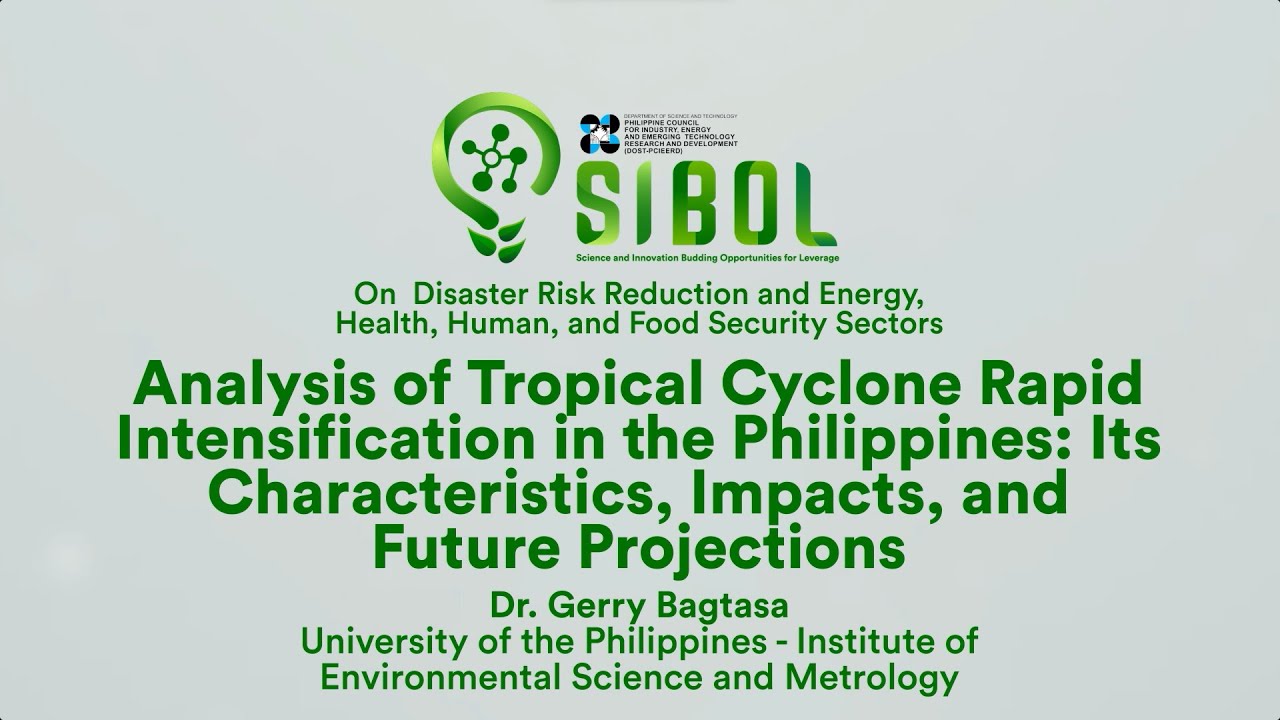 Analysis of Tropical Cyclone Rapid Intensification in the Philippines ...