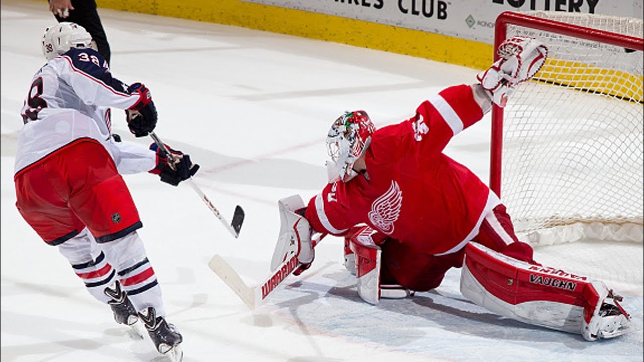 Shootout: Blue Jackets vs Red Wings - YouTube