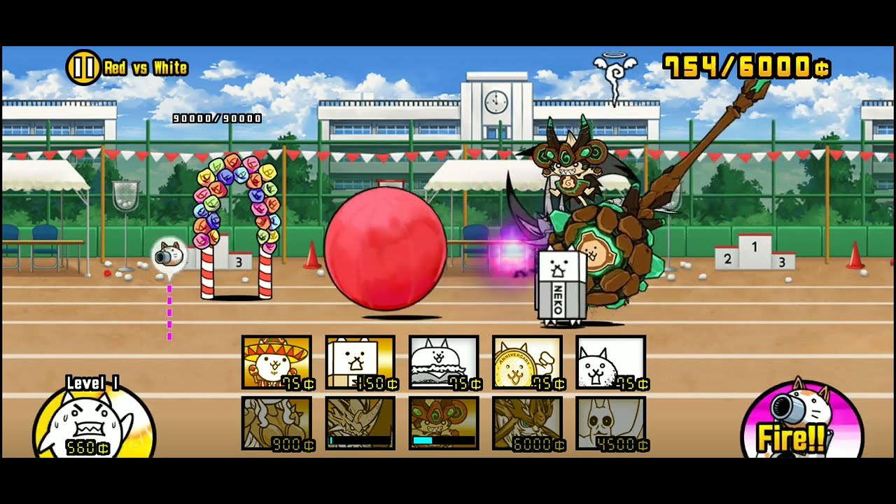 The Battle Cats: River City Ball-Rolling 1 star - YouTube