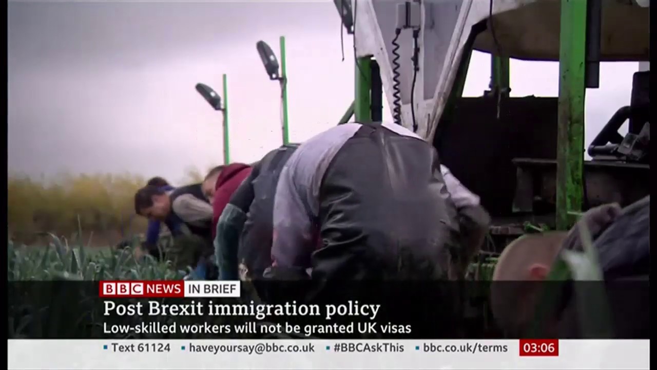 Post Brexit immigration policy unveiled (UK) - BBC News - 19th February ...