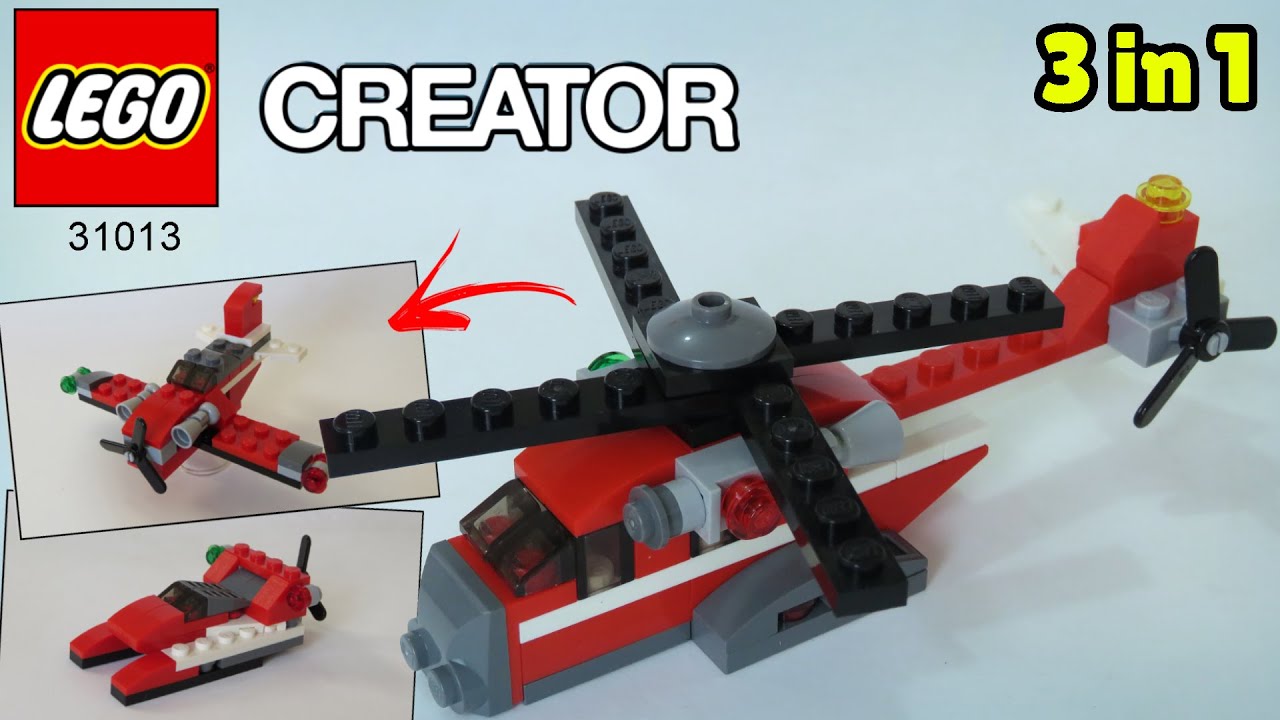 LEGO CREATOR - Red Thunder (SET 31013 3 IN 1 Speed Build Instructions ...