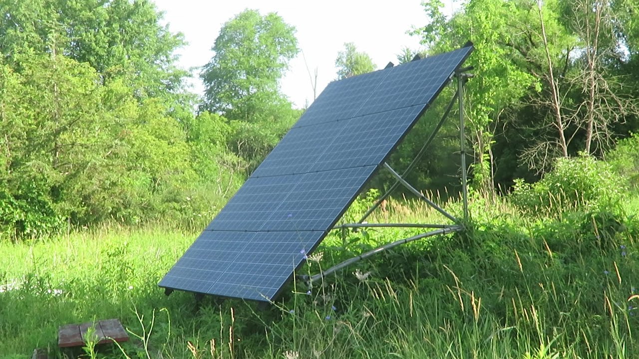 Summer solar panel tour - home spun solar power - YouTube