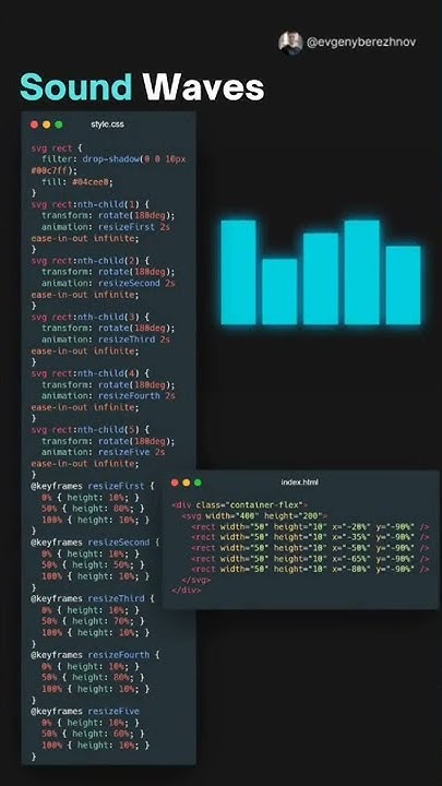 Sound Waves Animation made with CSS | CSS Wave Animation - YouTube