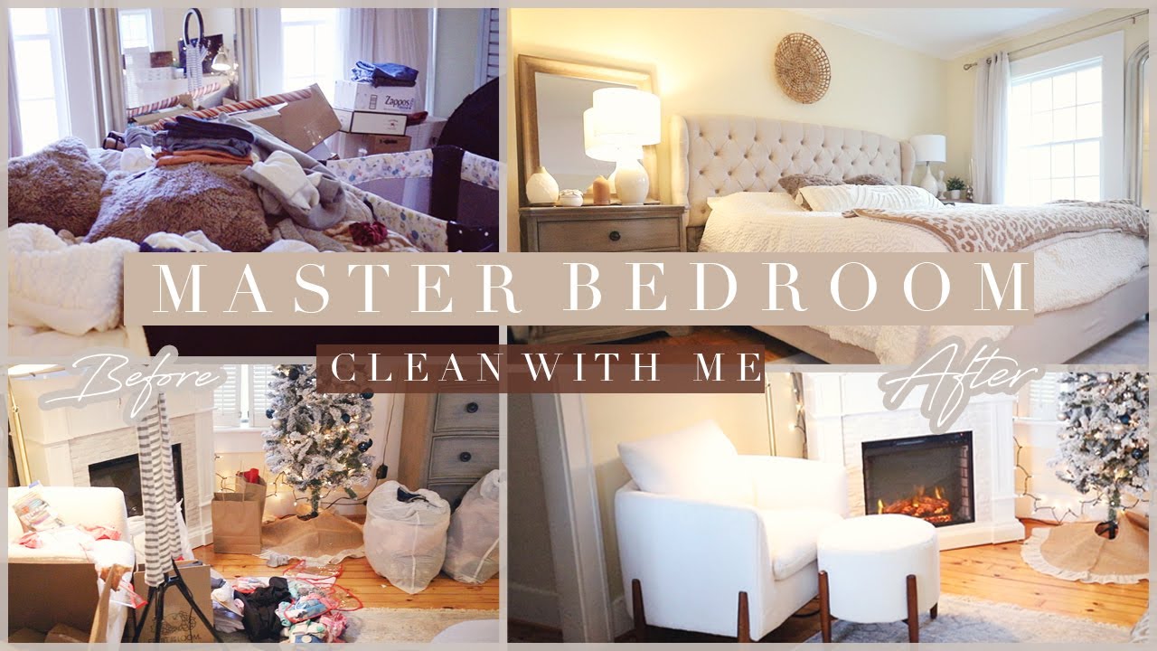 NEW HOUSE Master Bedroom Clean With Me \\ BEFORE + AFTER - YouTube
