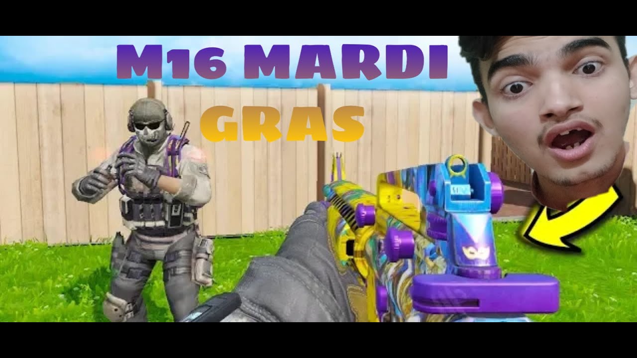 THE BEST *FREE* M16 SKIN in COD Mobile!! | *NEW* M16 Mardi Gras in Call ...