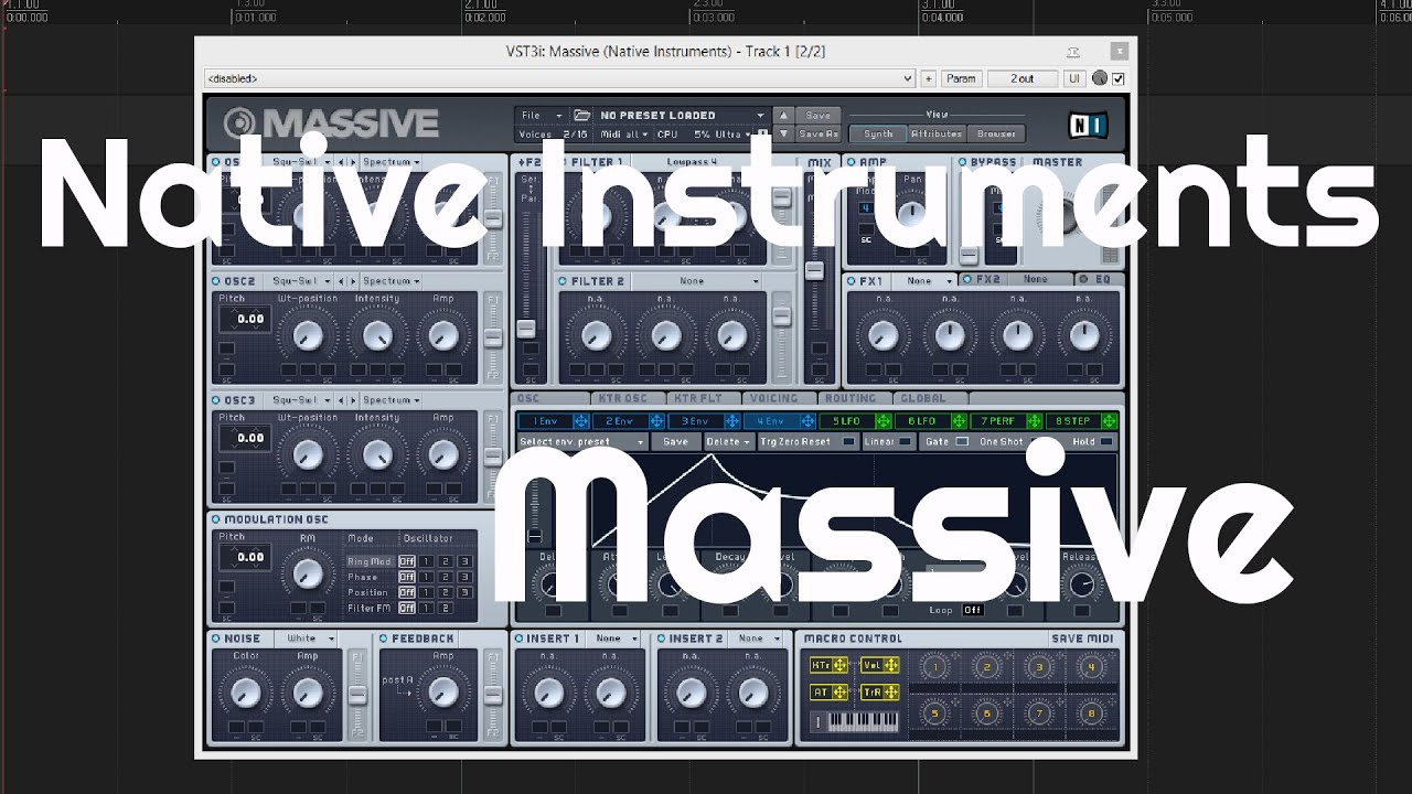 Native Instruments Massive (No Talking) - YouTube