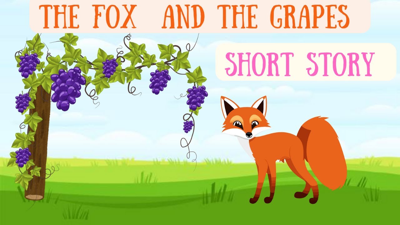 Moral stories|The Fox and the Grapes|Story for Kids|Short story for ...