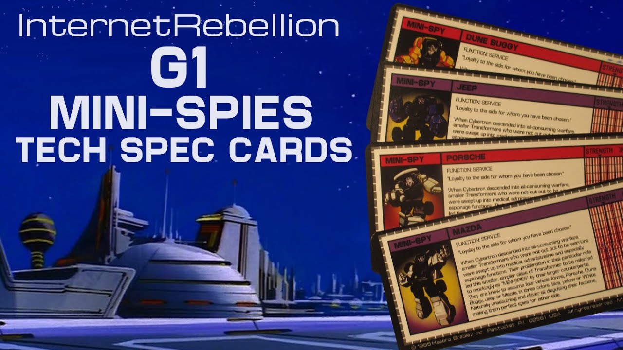 G1 MINI SPIES Tech Spec Cards - YouTube