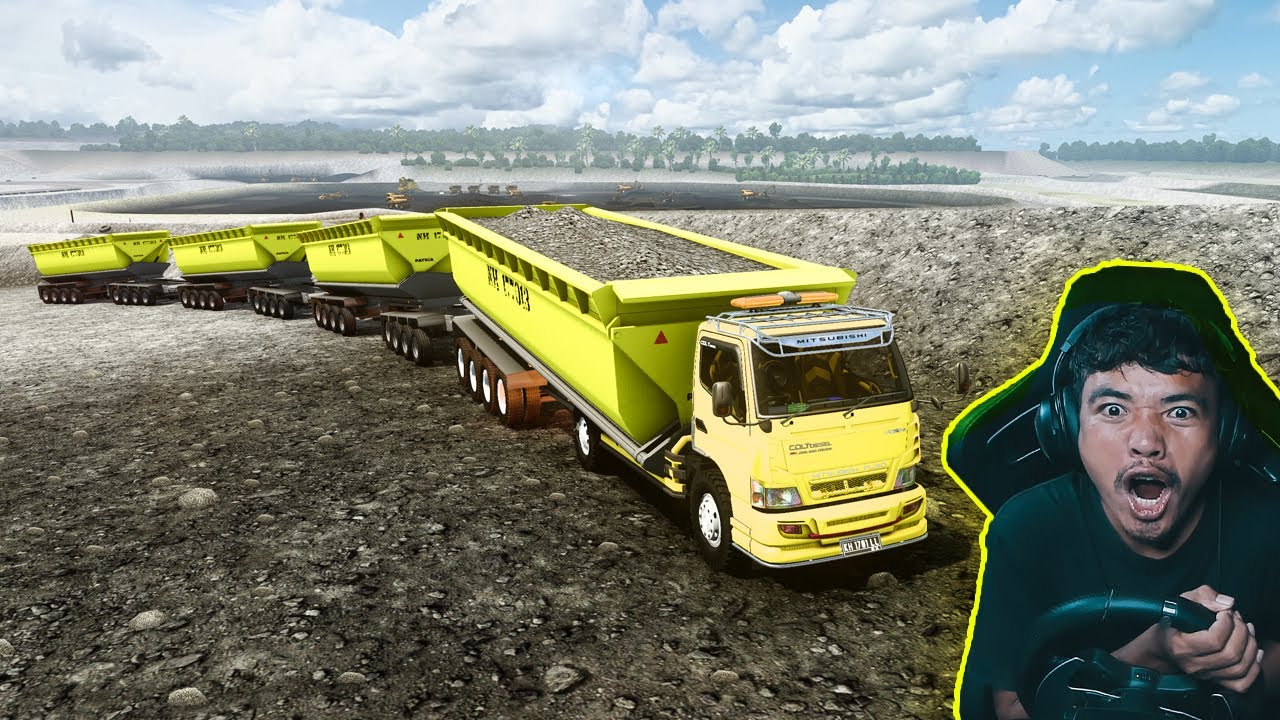 Truk Canter Bawa Trailer 4??? Adaro Mining kuak gak nih?- Ets2 - YouTube