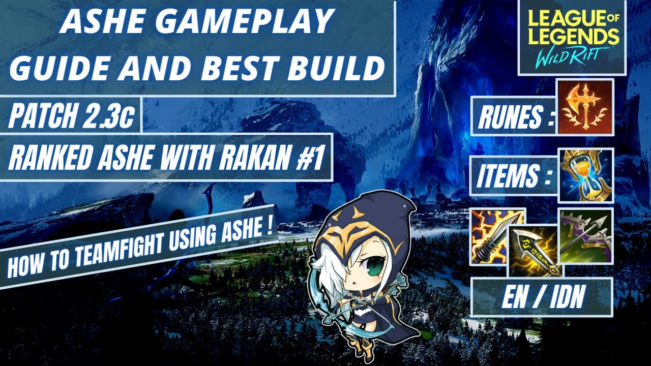 ASHE WILD RIFT BEST BUILD | LOL WILD RIFT ASHE GUIDE | GAMEPLAY ASHE ...