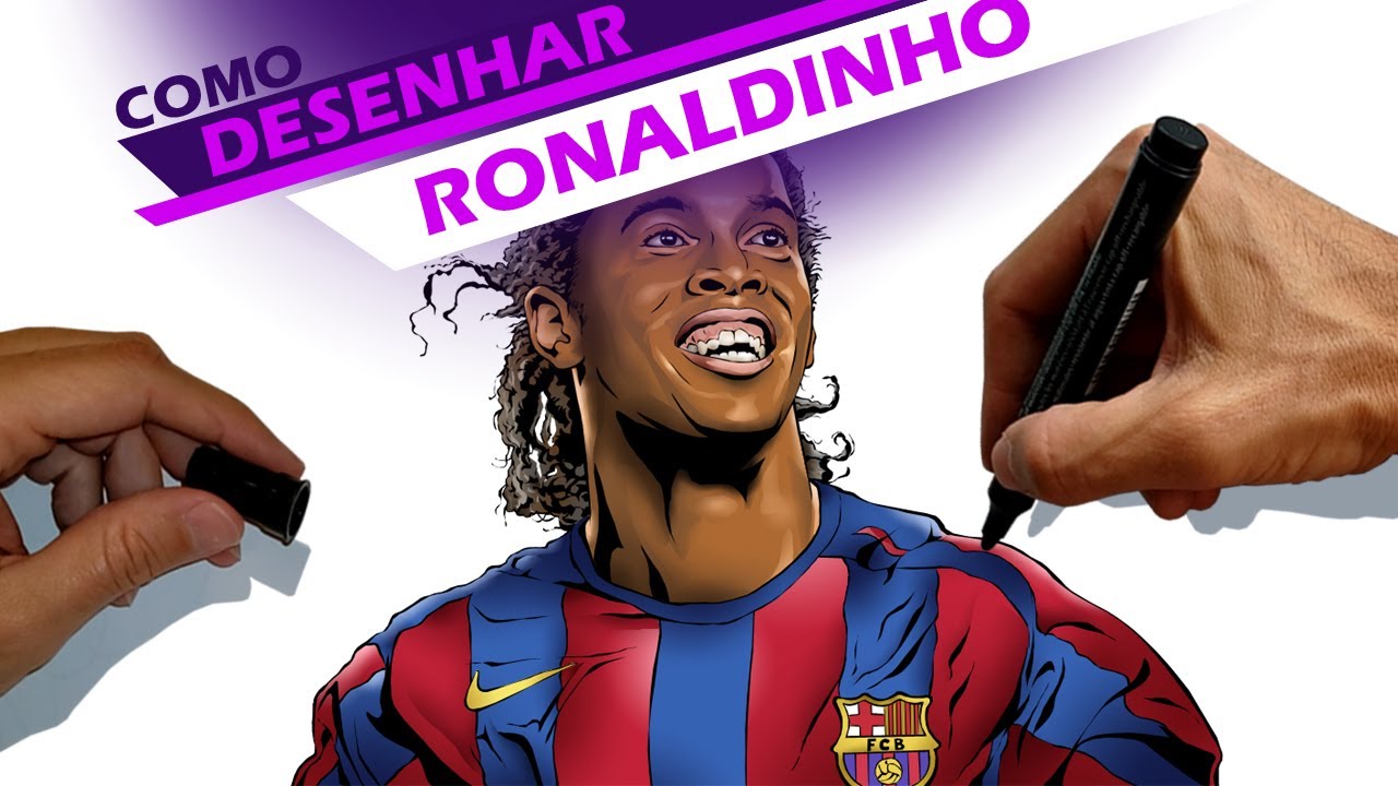 Ronaldinho Gaúcho - Como desenhar / How to draw - YouTube