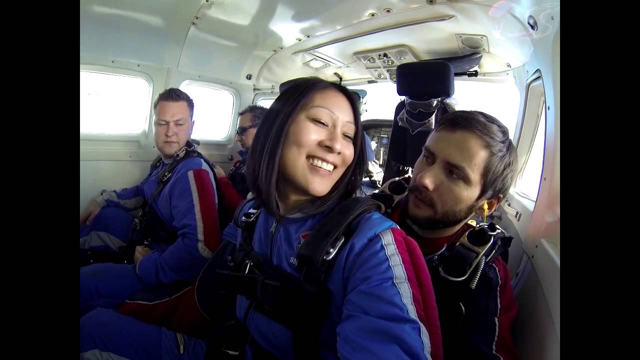 Jennifer Weyand's Tandem skydive! - YouTube