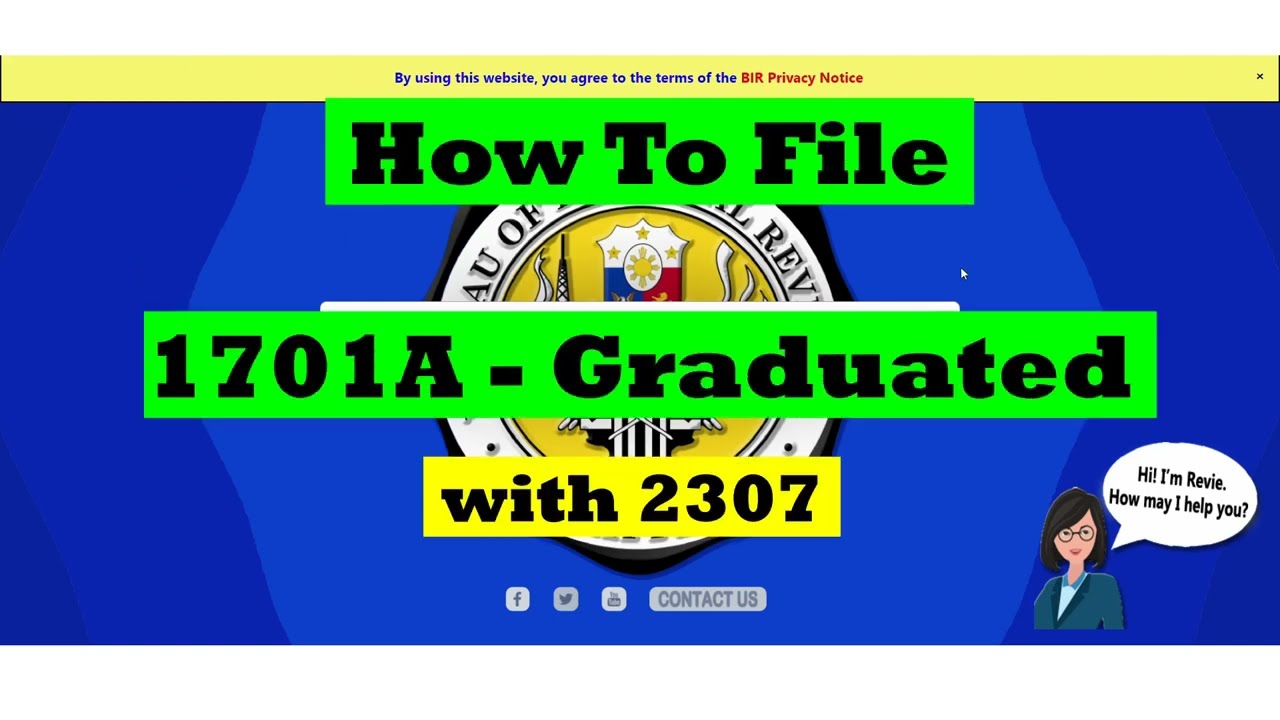 1701A- Graduated Income Tax with 2307 - YouTube