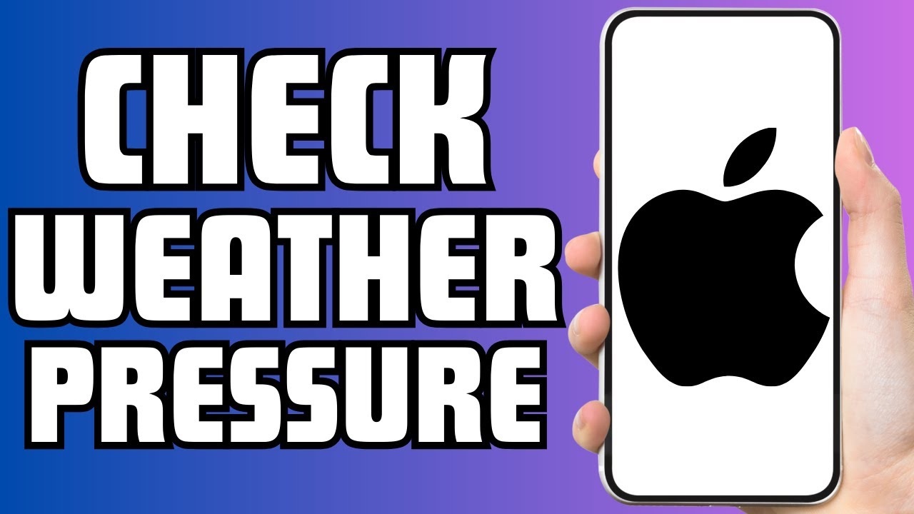 How to Check Weather Pressure Using iPhone - YouTube