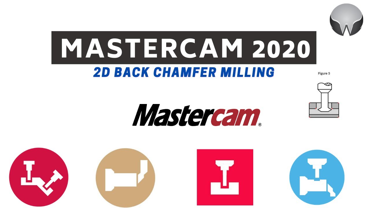 Mastercam 2020 2D Back Chamfer by Using Dove Mill Cutter - YouTube