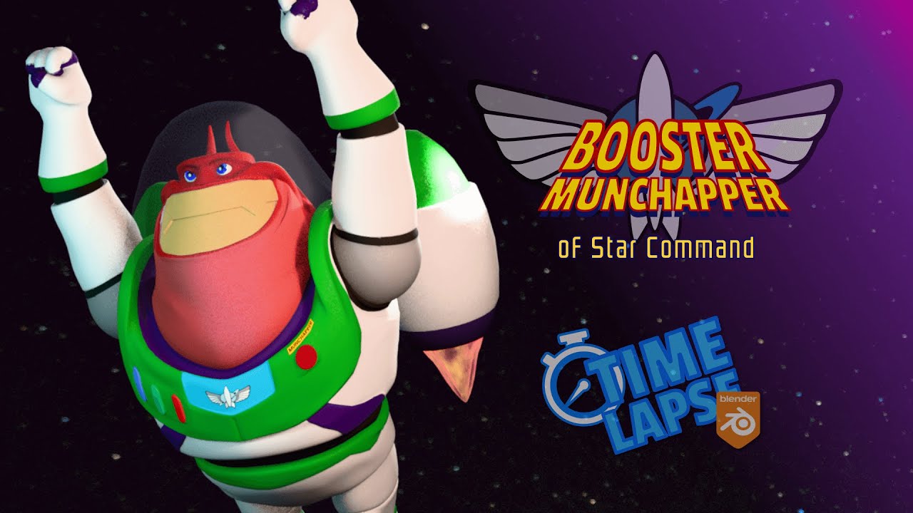 Modelling Booster Munchapper in Blender | Time lapse - YouTube