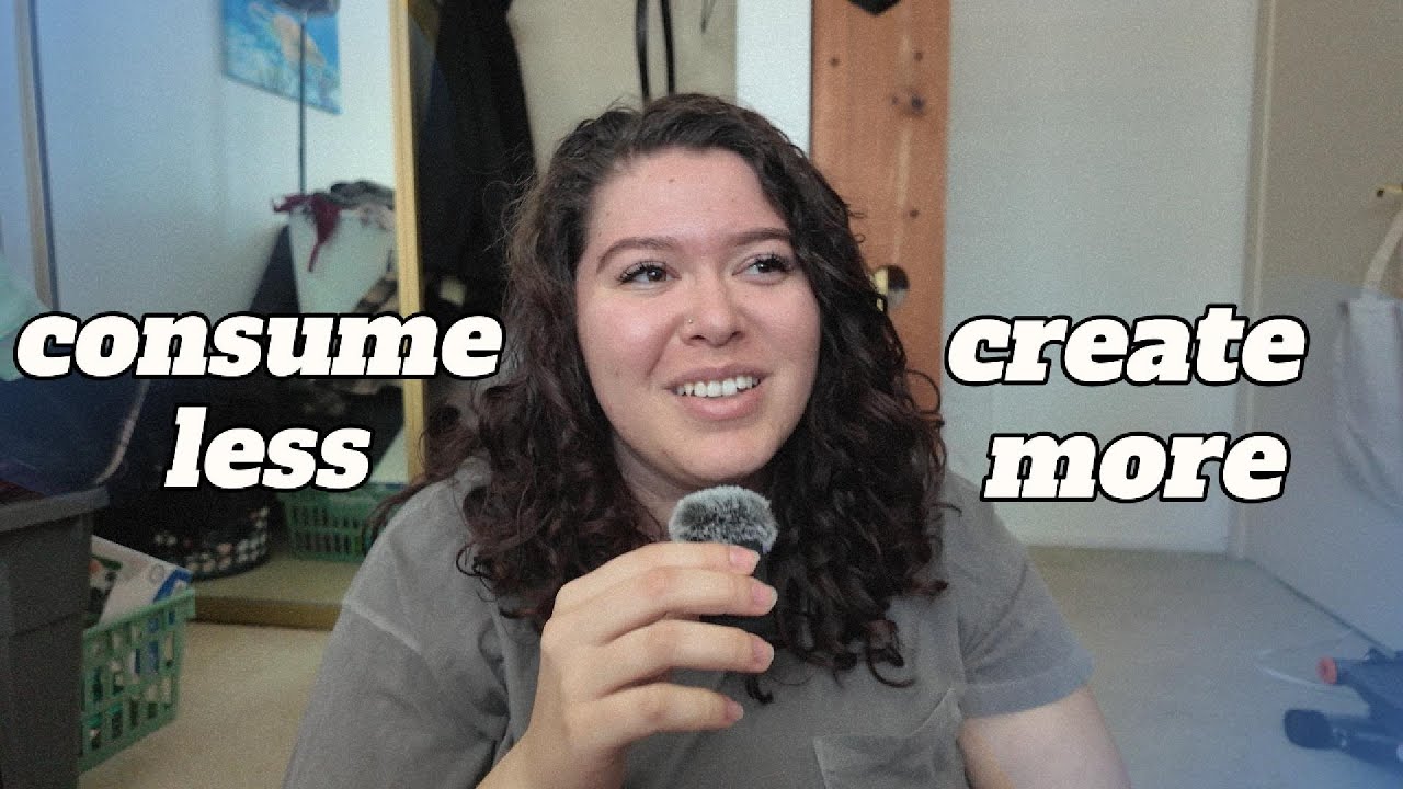consume less, create more - YouTube