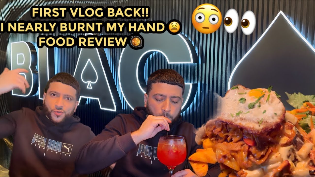 FIRST VLOG BACK!! | I NEARLY BURNT MY HAND 😫! | FOOD REVIEW 🥘 - YouTube