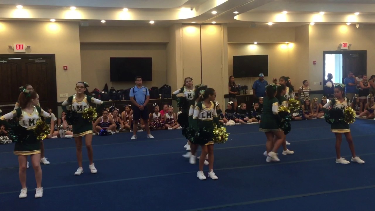 LMS 8th grade cheer camp - YouTube
