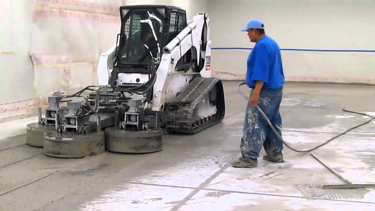 Advanced Concrete Design performing polishing using Stone Extreme - YouTube