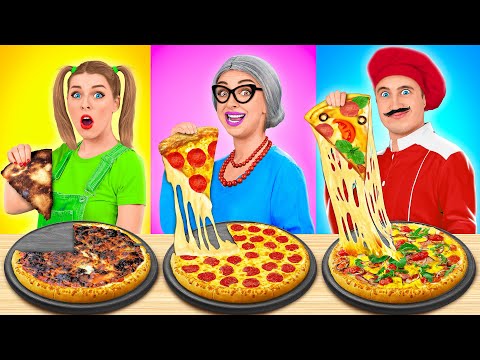 أنا مقابل جدتي في تحدي تحضير الطعام #1 | حيل وأدوات سرية للمطبخ Multi DO Challenge