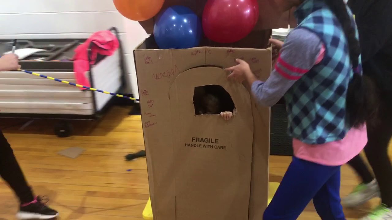 Getting a Ride At The Cardboard Challenge - YouTube