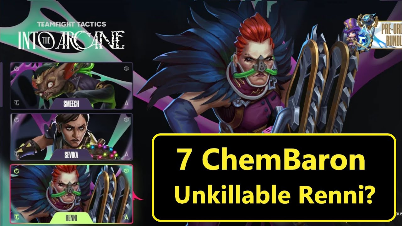 ⭐️⭐️⭐️ Renni Carry 7 Chem Baron | Set 13 Comps | Into the Arcane ...