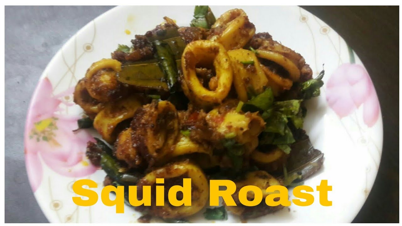 கனவா வறுவல் | Kanava Fish Varuval with Cleaning Tips | Squid Roast ...