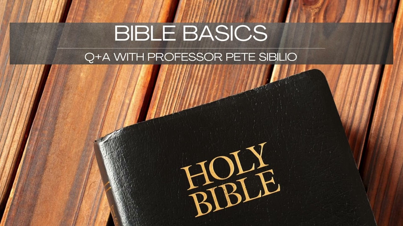BIBLE BASICS: Q+A WITH PROFESSOR PETE | Annunciation Radio
