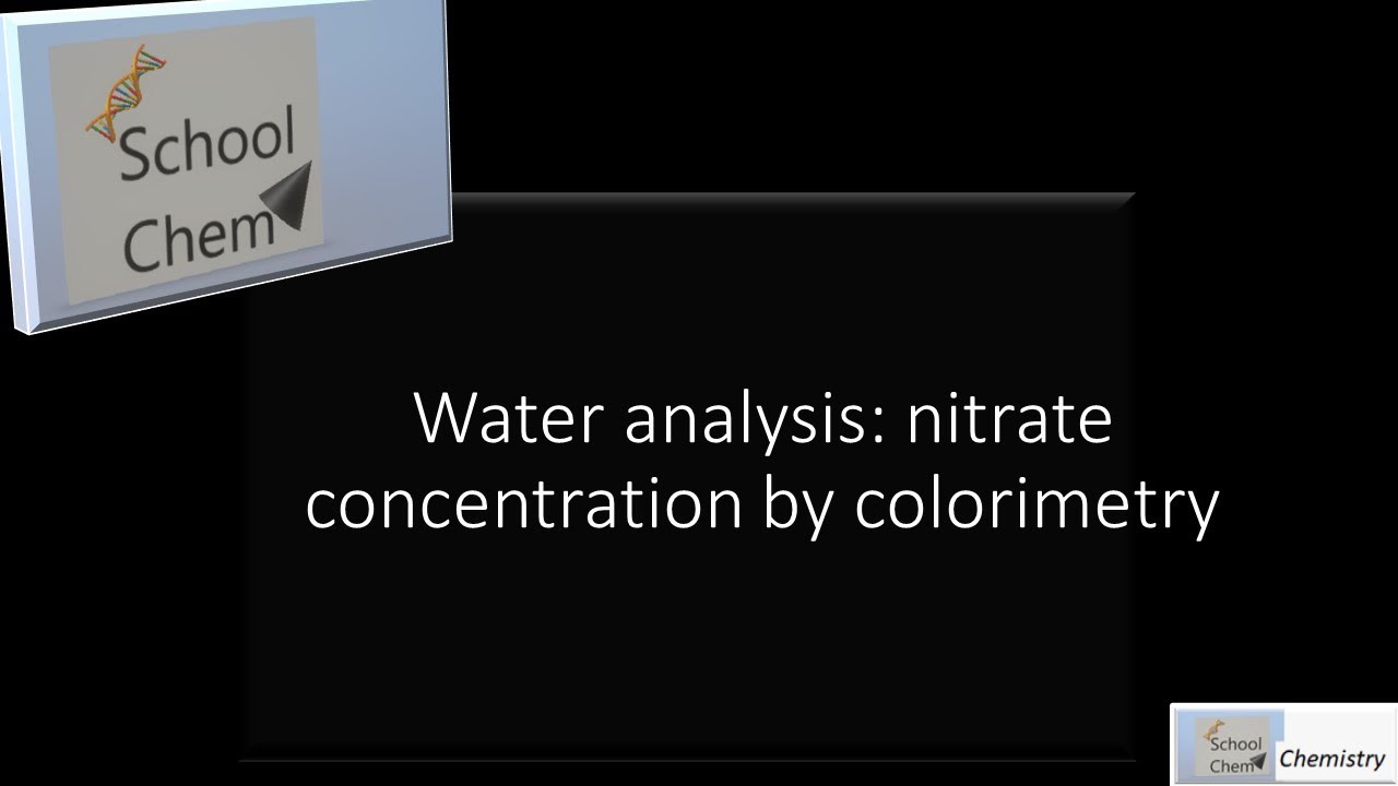 Nitrate concentration by colorimetry (UV-vis) - YouTube
