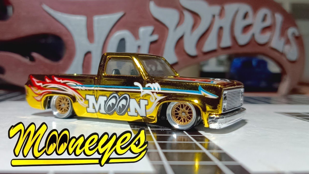 83 Silverado Hotwheels Custom HandPainting MoonEye Series - YouTube