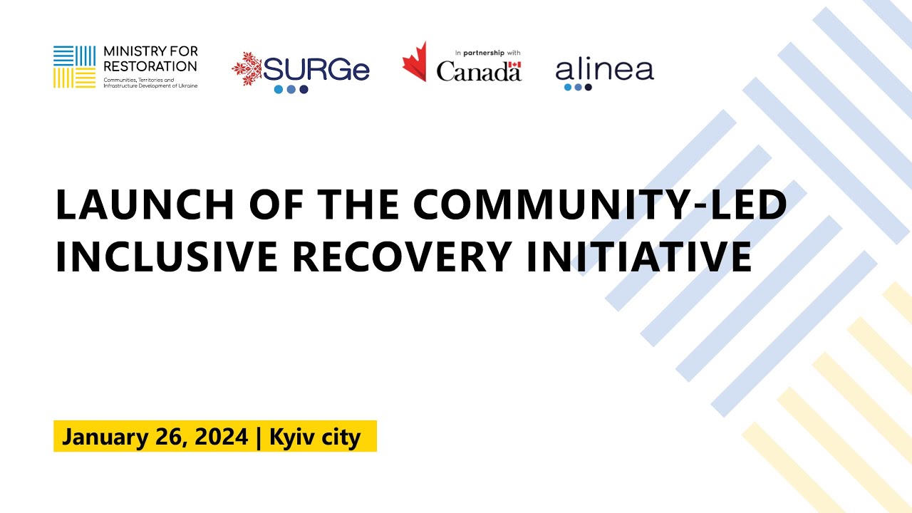 Launch of the Community Led Inclusive Recovery initiative (CLIR) - YouTube