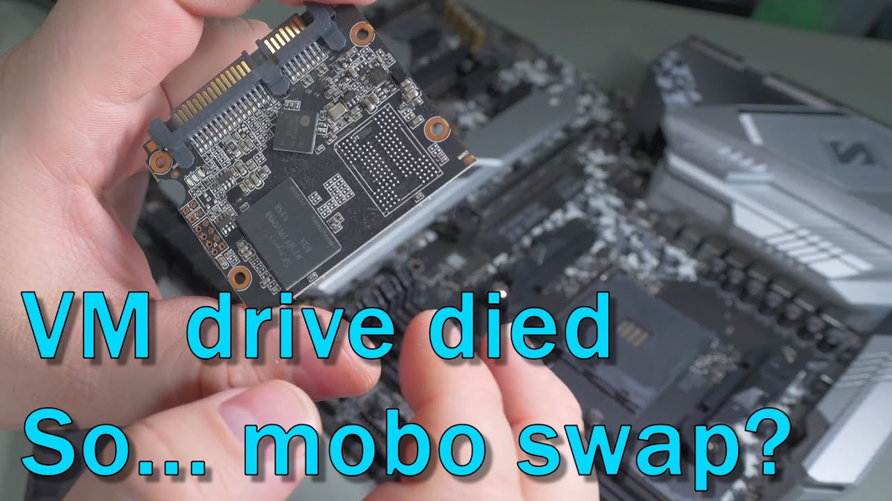 (Quick VLOG) Replacing VM machine motherboard and drives... - YouTube