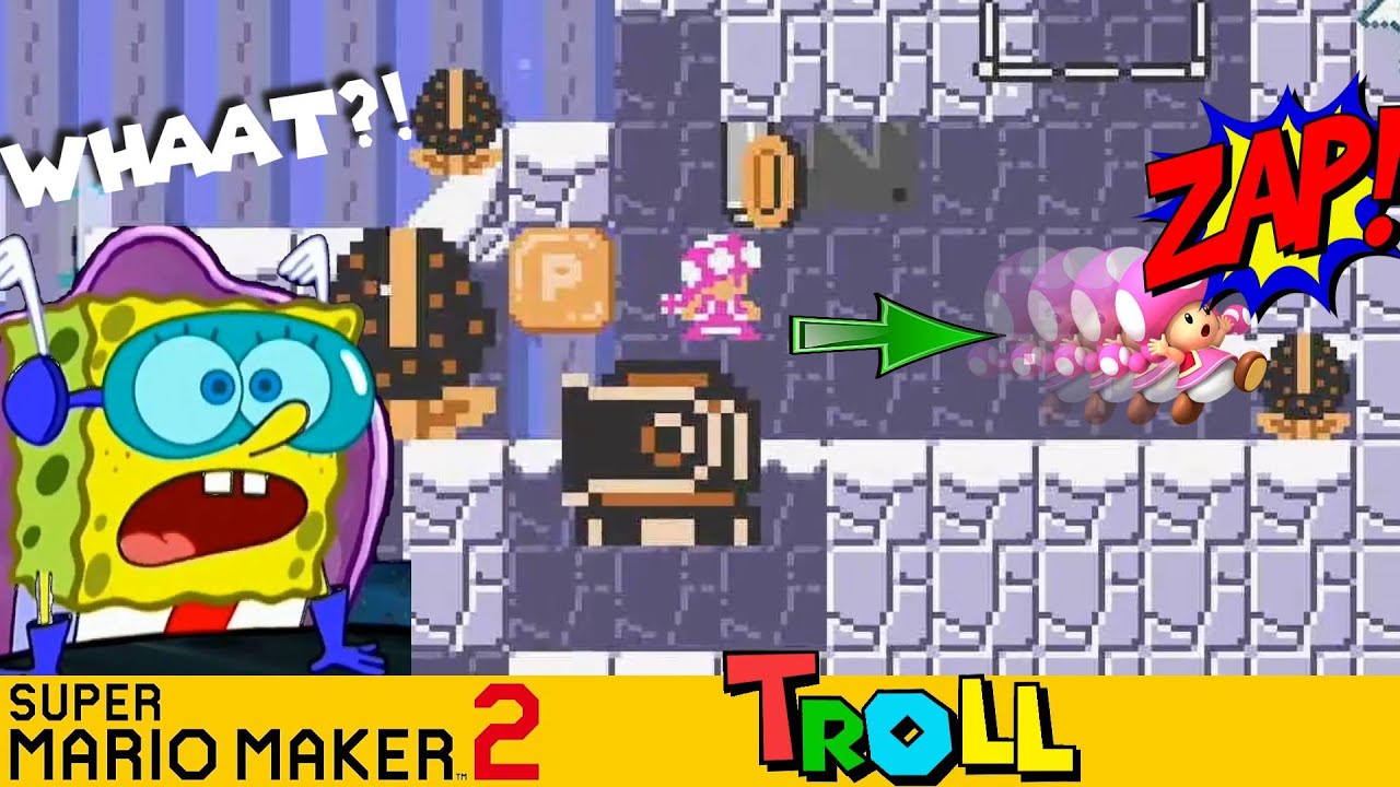 SANTOS BACALAOS!! esto es IMPOSIBLE!! | Troll + kaizo | SMM2 en español ...