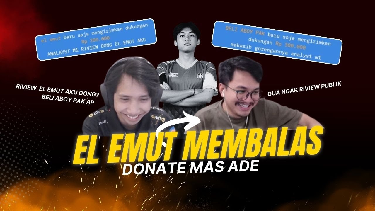 EL EMUT Membalas Donate Mas Ade Skuy ! Riview EL EMUT Aku dong mas ! - YouTube