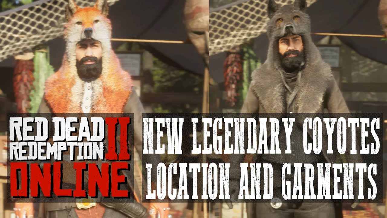 RED DEAD ONLINE - LEGENDARY COYOTES - RED STREAK AND MIDNIGHT PAW ...