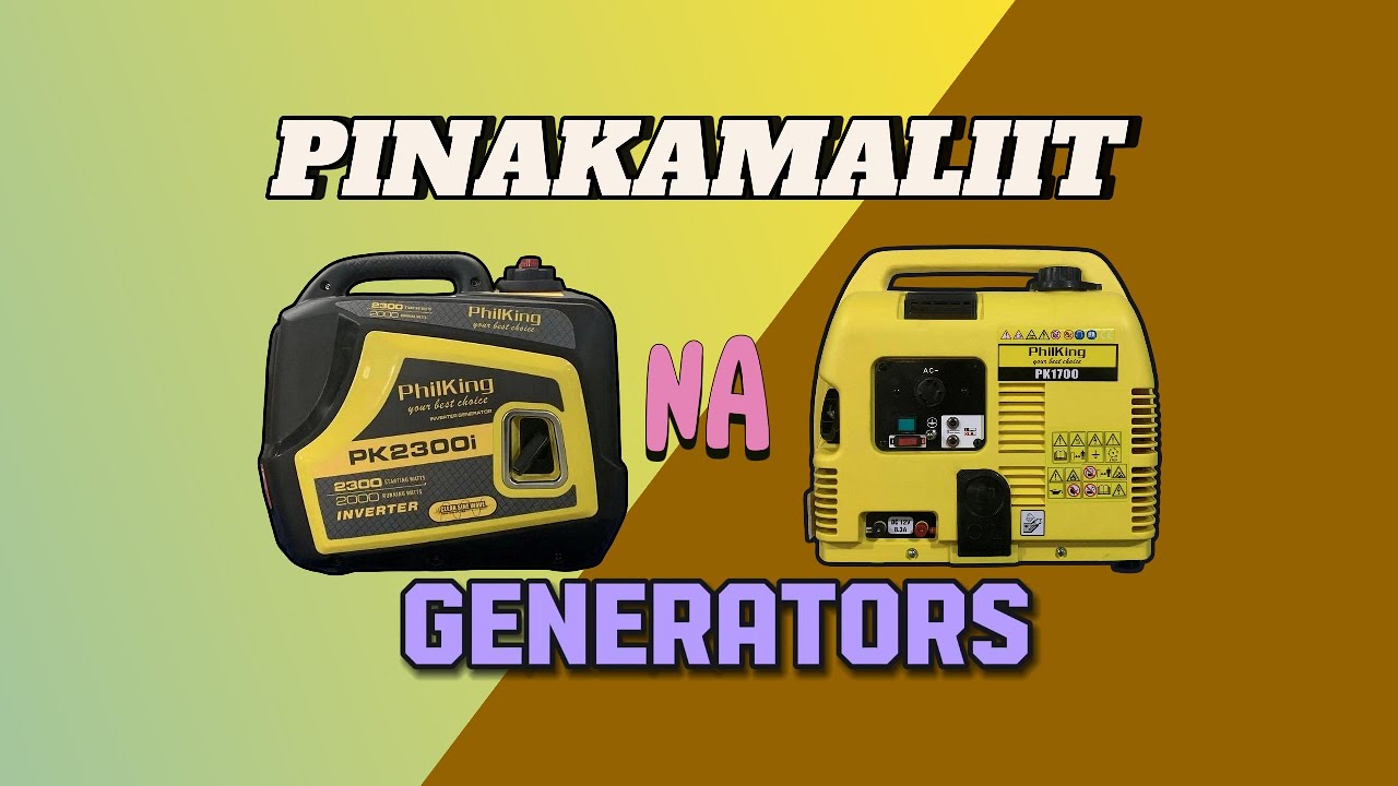 Pinakamaliliit na generators dito sa Philking - YouTube