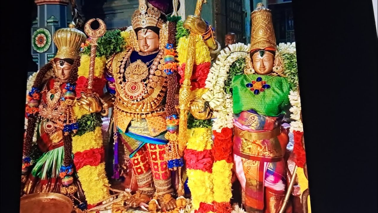 VADUVUR RAMAR TEMPLE DARSHAN. KOTHANDA PANI RAM,SITA , LAKSHMANA AND ...