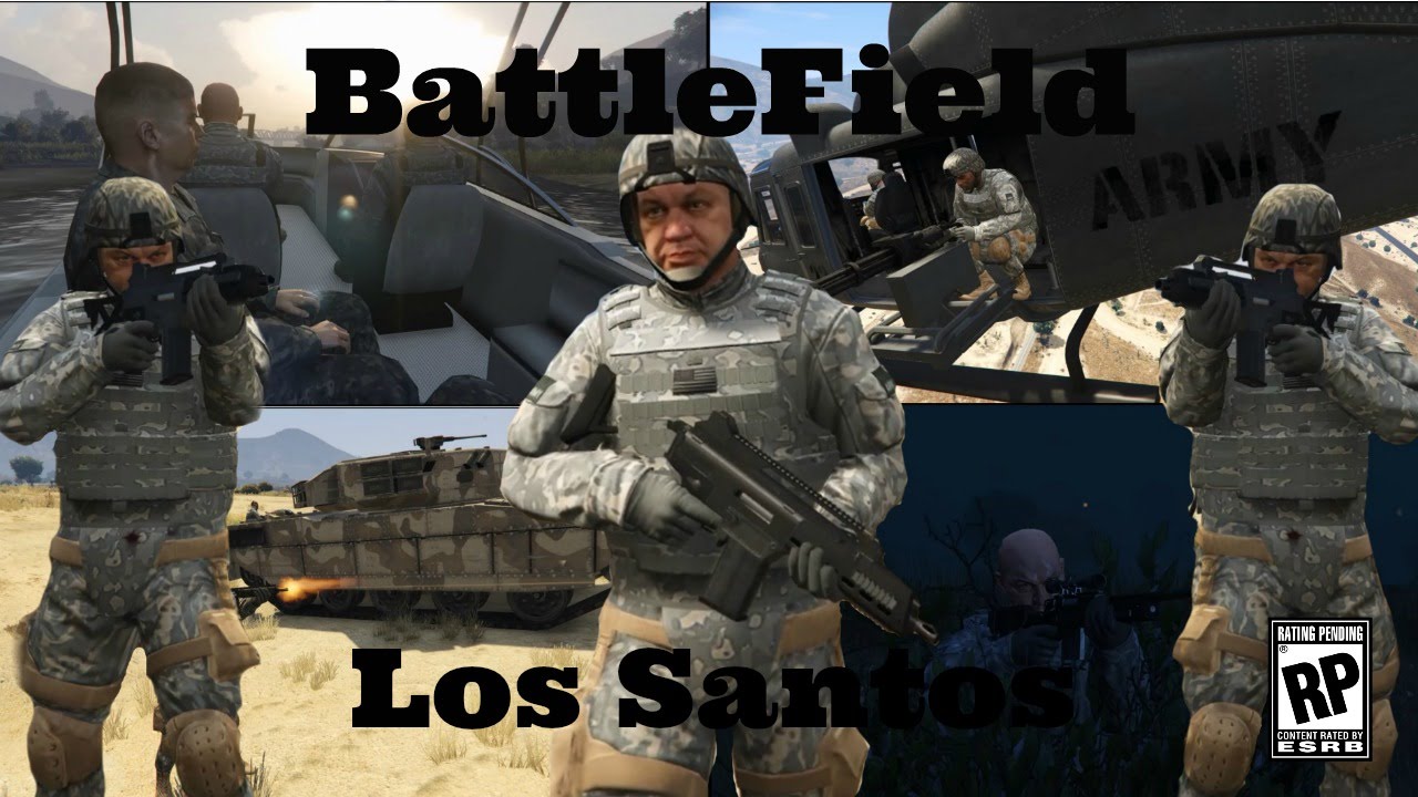 Battlefield Los Santos GTA5 Rockstar Editor Movie - YouTube