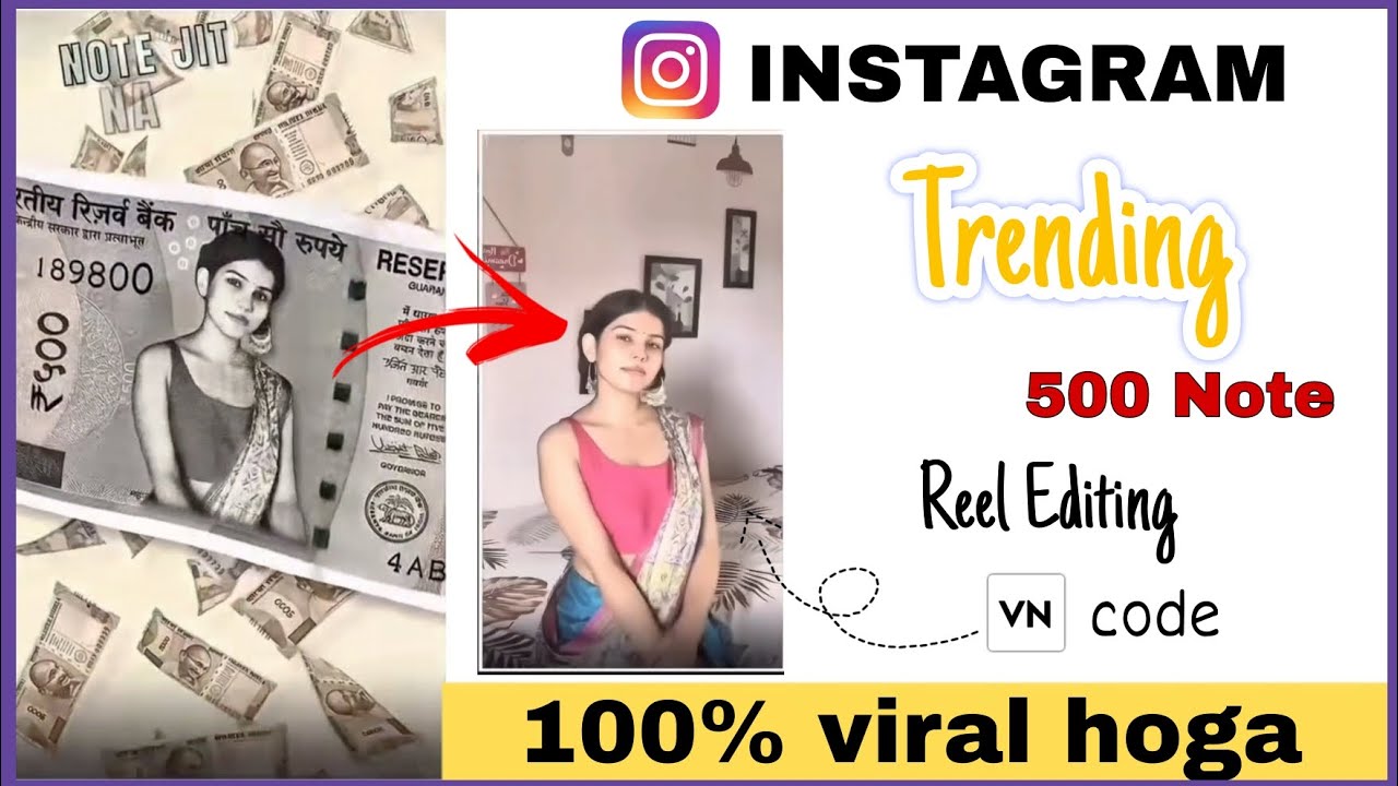 500 rs note reel editing | name chle song reel editing| note jitna chle ...