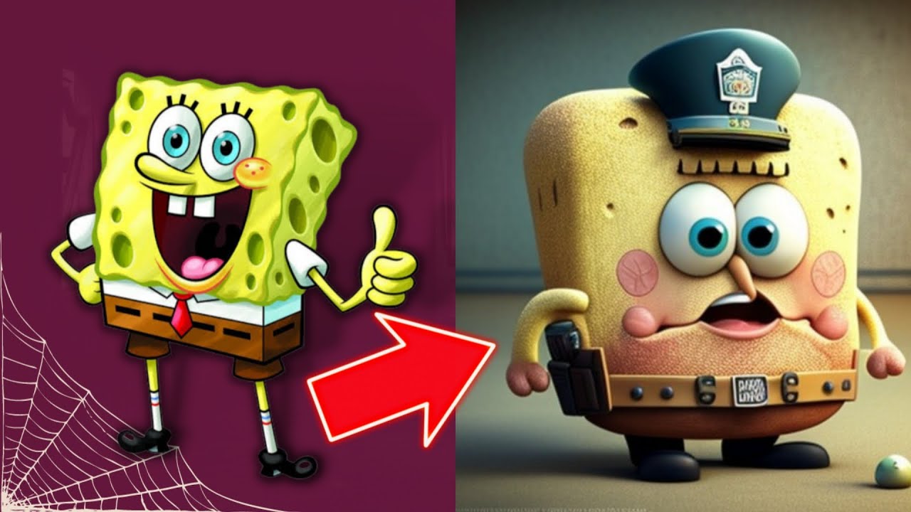 SPONGEBOB but POLICE-PONGEBOB 🔥 All Characters - YouTube