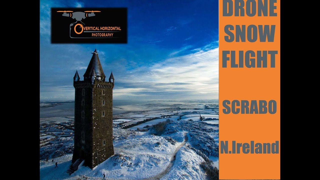 Snow Drone Flight Around Scrabo Tower - Newtownards | Northern Ireland ...