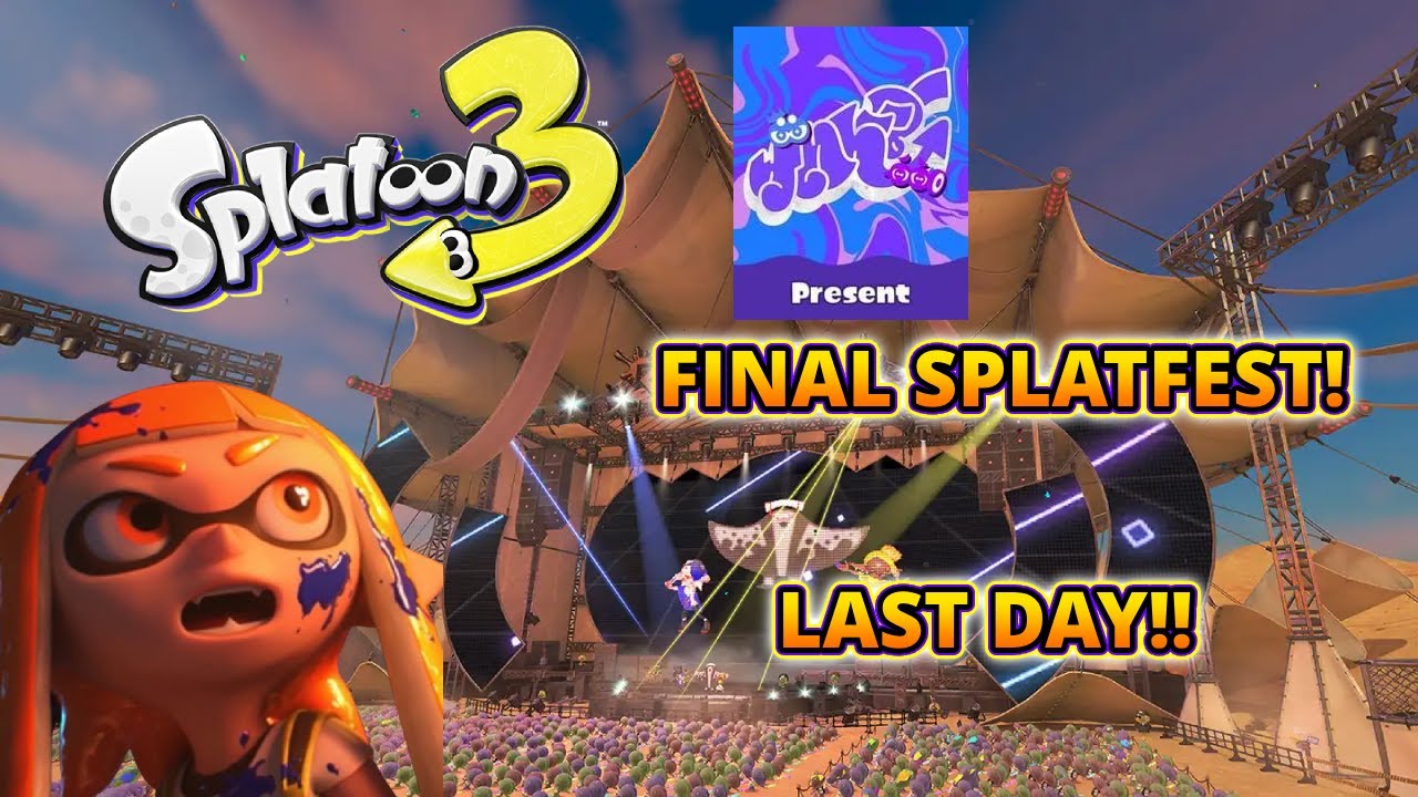 GRANDFEST HALFTIME! | Splatoon 3 TEAM PRESENT LAST DAY!! - YouTube