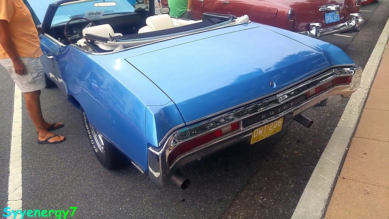 1970 Buick GS Convertible, Blue with White interior - YouTube