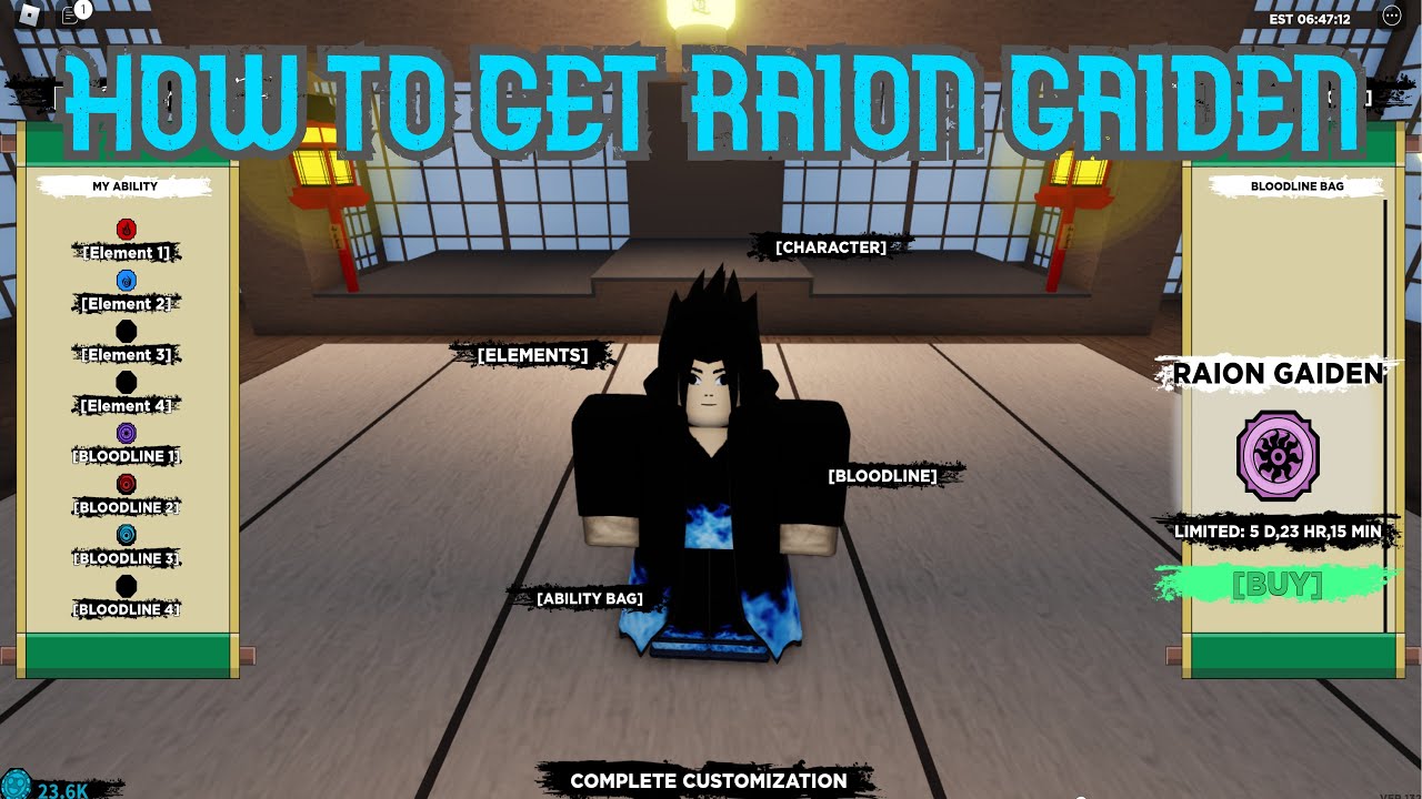 How To Get Raion Gaiden Bloodline! | Shindo Life Roblox - YouTube