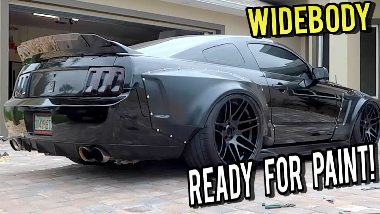 FINALLY! PAINTING THE WIDEBODY KIT - YouTube